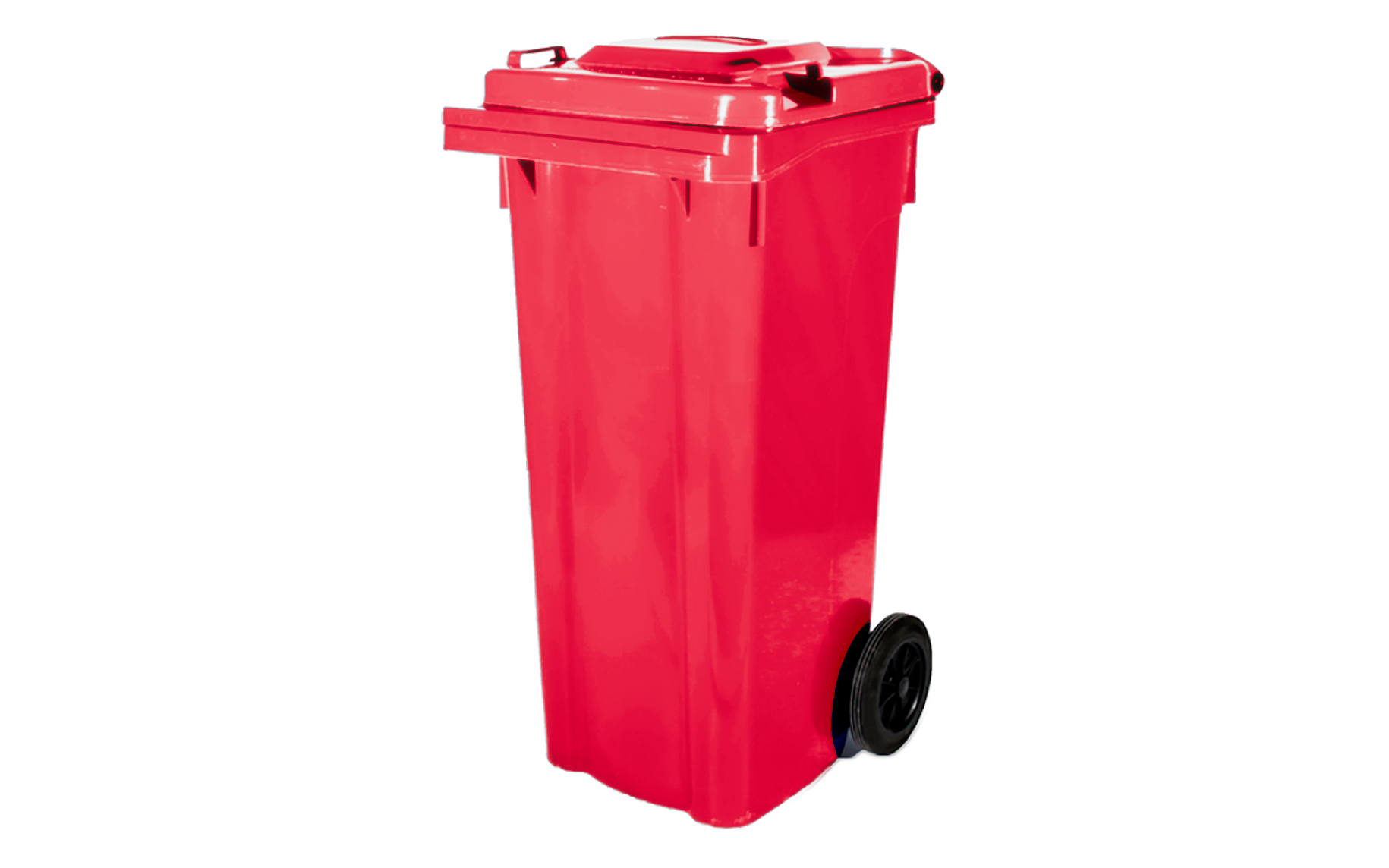 CONTENEDOR 120 LTS ROJO CON RUEDAS